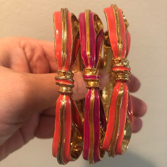 Rachel Leigh | Jewelry | Rachel Leigh Coral Bow Cuff Gossip Girl | Poshmark